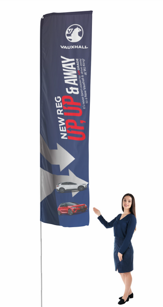 Rectangular Flag 4m | Premium – Feather Flags Trade